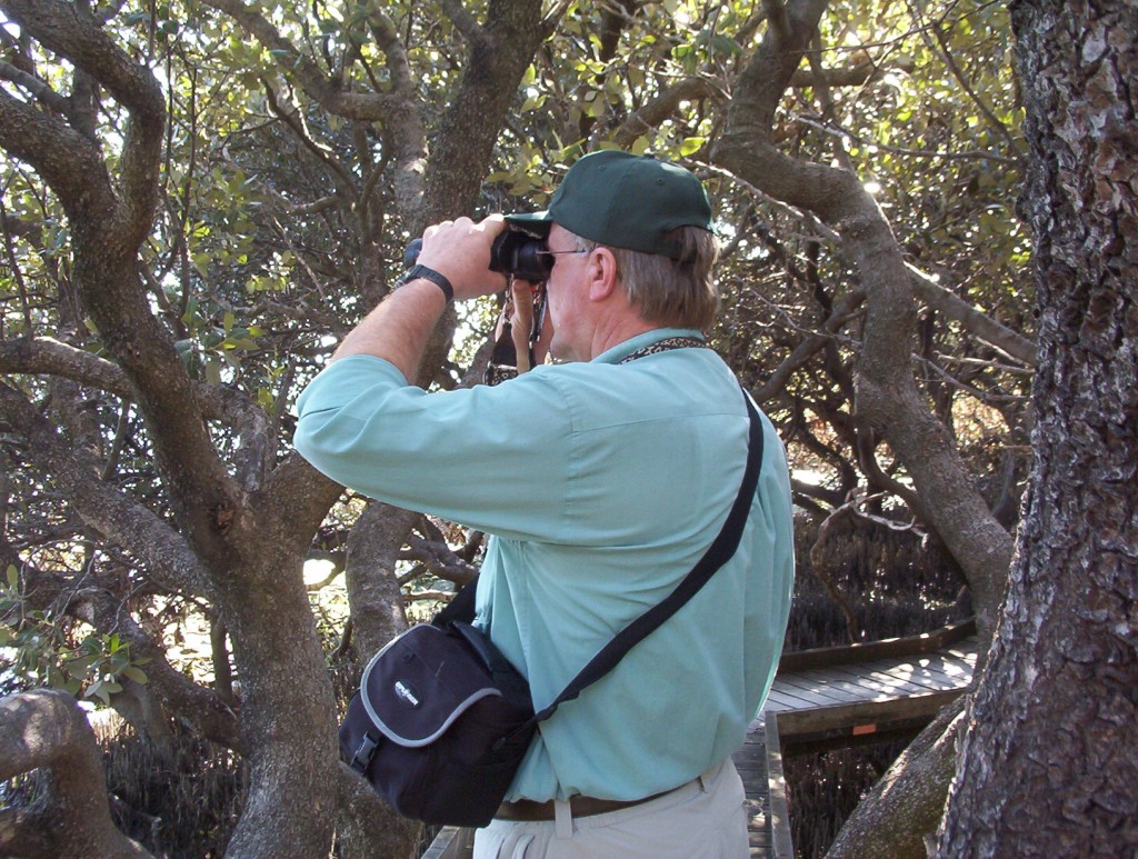Typical Pose of Husband - Trevor's Birding